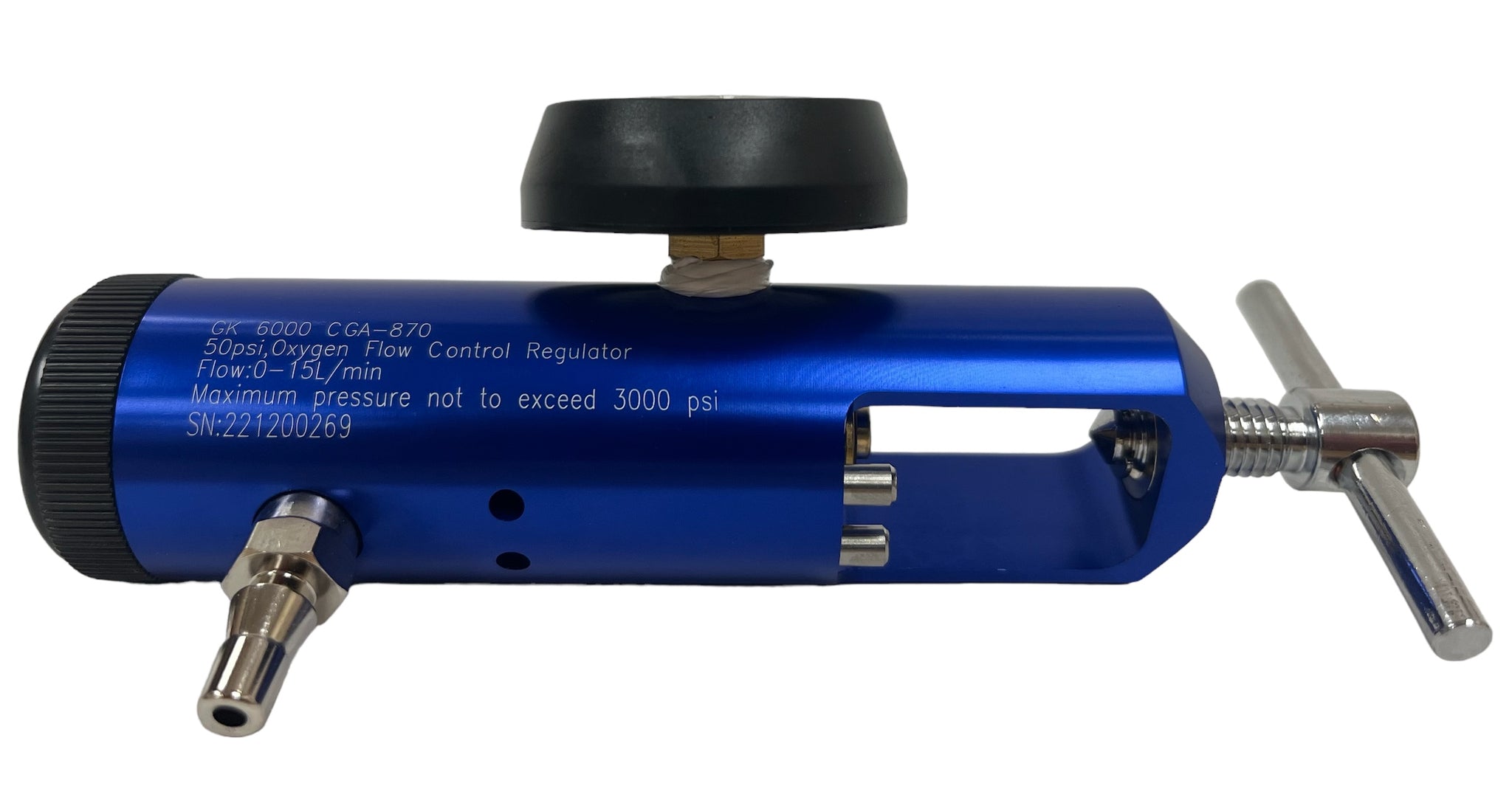 Brass / Aluminum Adjustable Oxygen Therapy Regulators | SERVOXY INC