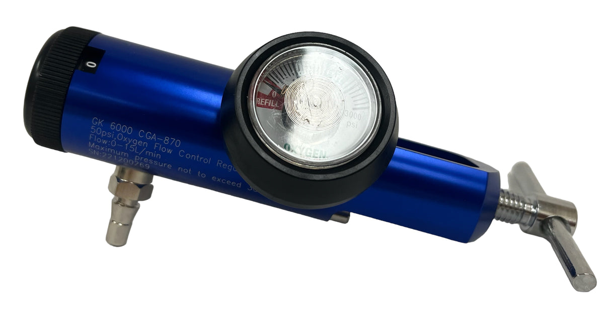Brass / Aluminum Adjustable Oxygen Therapy Regulators | Servoxy