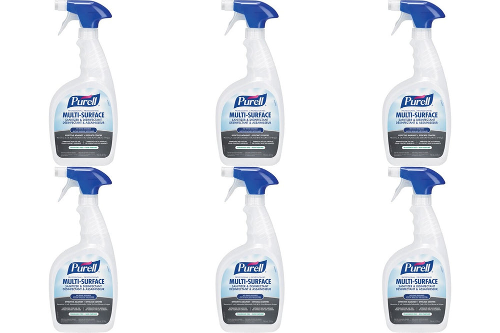 Purell Professional 6 X Multi-Surface Sanitizer & Disinfectant,Trigger ...