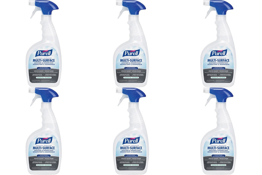 Purell Professional 6 X Multi-Surface Sanitizer & Disinfectant,Trigger ...