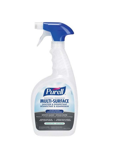 Purell Professional 6 X Multi-Surface Sanitizer & Disinfectant,Trigger ...