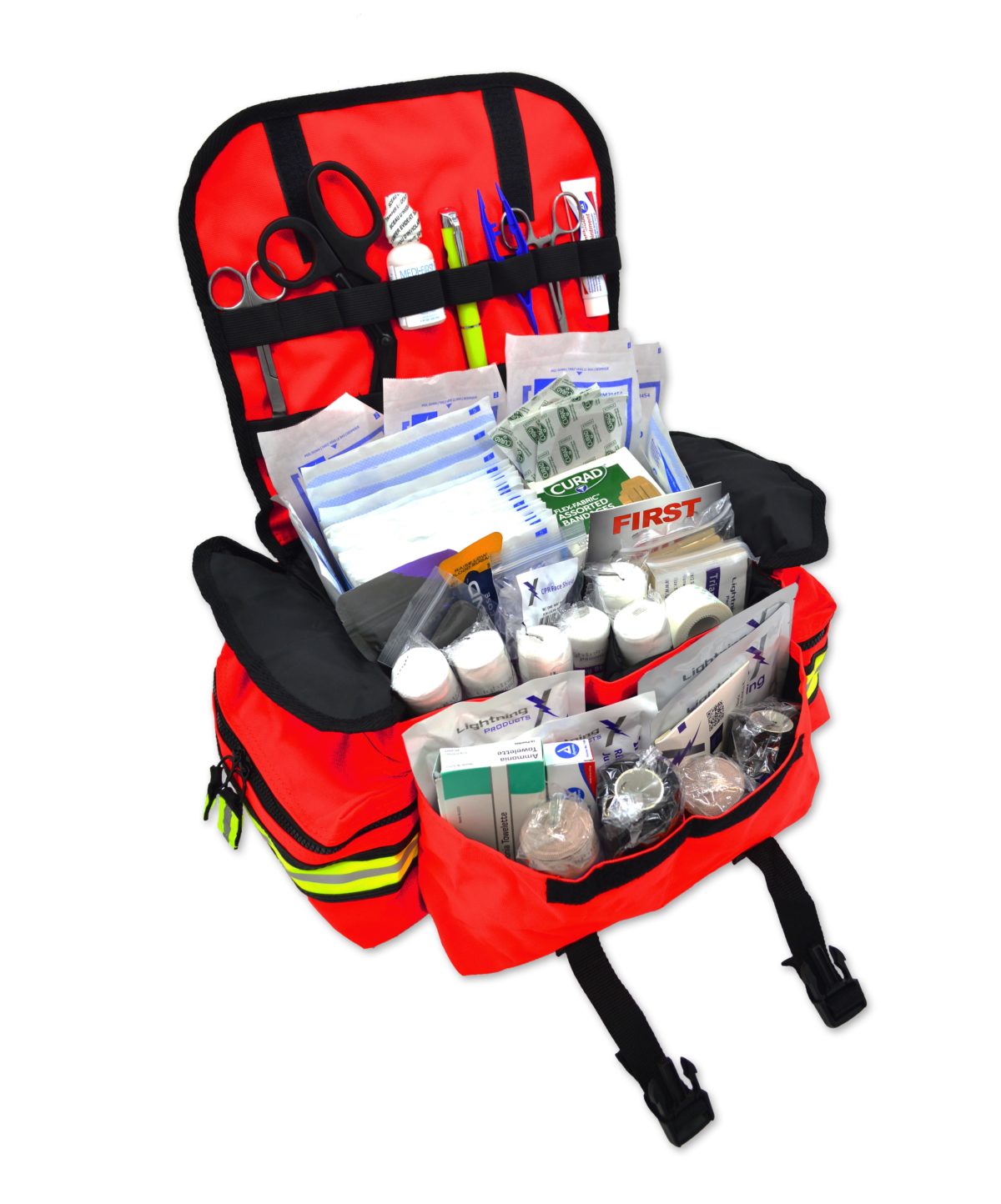 Lightning X First Responder Trauma Bag w Fill Kit A Red
