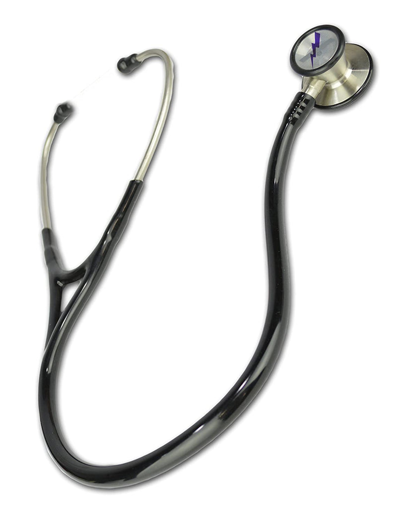 Professional Cardiology Dual Head Stainless Steel Stethoscope Black ...